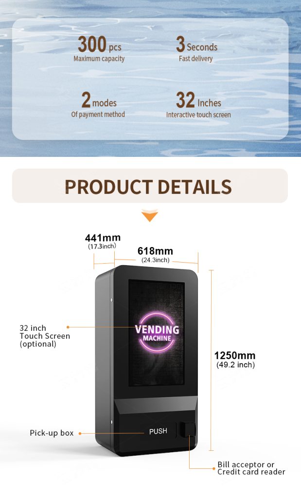 Waterproof Vending machine V-J02-PRO - vending machine supplier