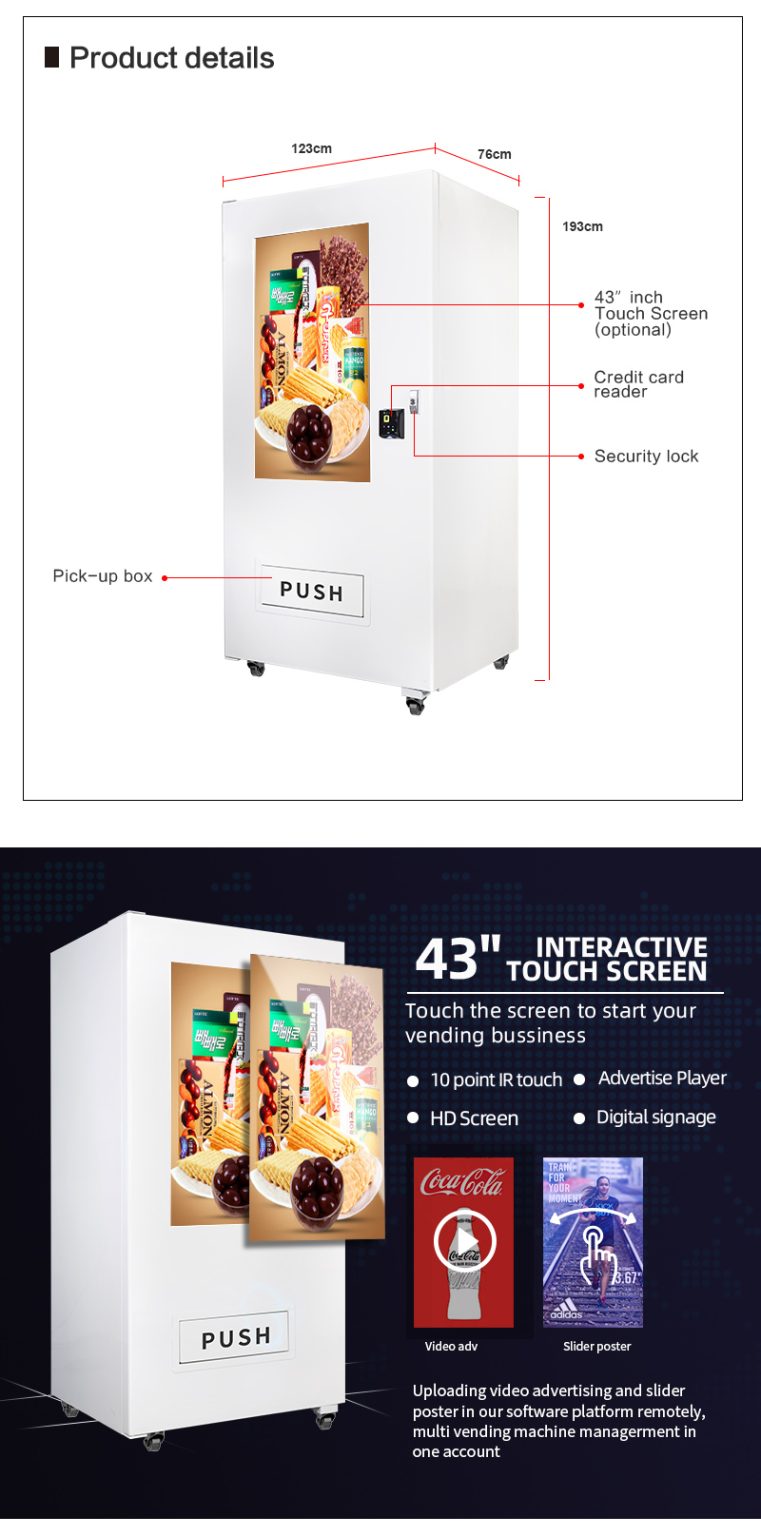 reyeah snack vending machine,instant noodles vending machine